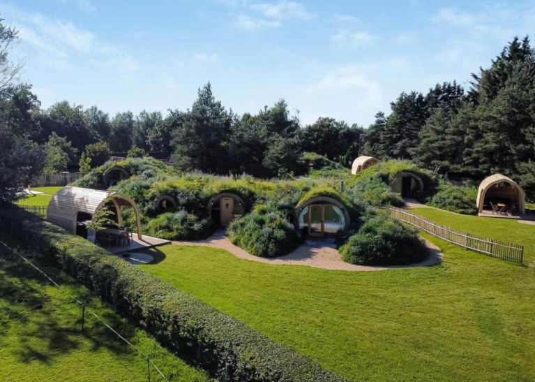 Luckington Burrows – storybook roundhouses with hot tubs in Somerset