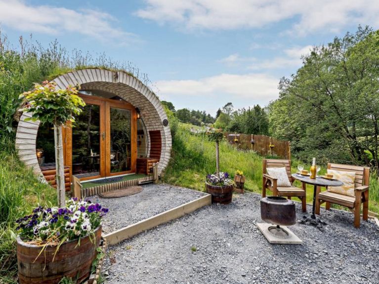 Book a holiday in a Hobbit House, various locations throughout the UK